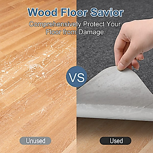 Placoot Office Chair Mat for Hardwood Floor, 55"x35" Computer Chair Mat, Desk Chair Mat, Large Anti-Slip Floor Protector for Home Office