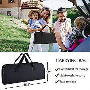 Mirror Flower 66PCS Grill Utensils Set for Outdoor Grill Set Stainless Steel BBQ Grill Accessories in Case,Heavy Duty Grilling Accessories Kit,Perfect for Camping Backyard Barbecue