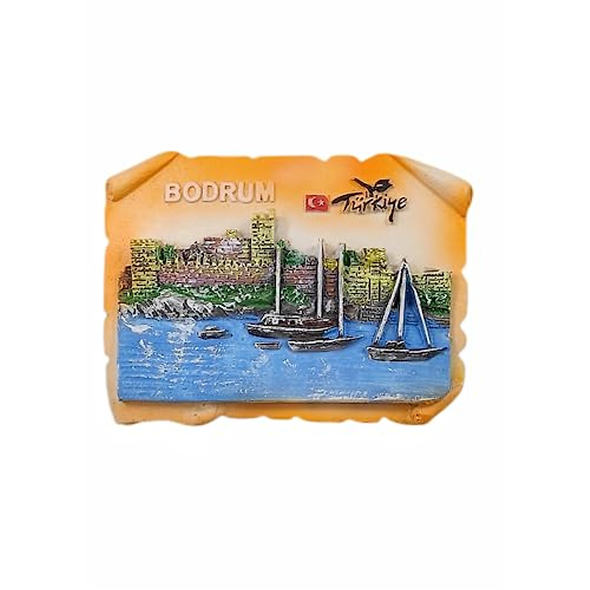 Bodrum Turkey Refrigerator Magnet Travel Gift Souvenir Fridge Magnet Home Kitchen Decoration 3D Fridge Magnetic Sticker