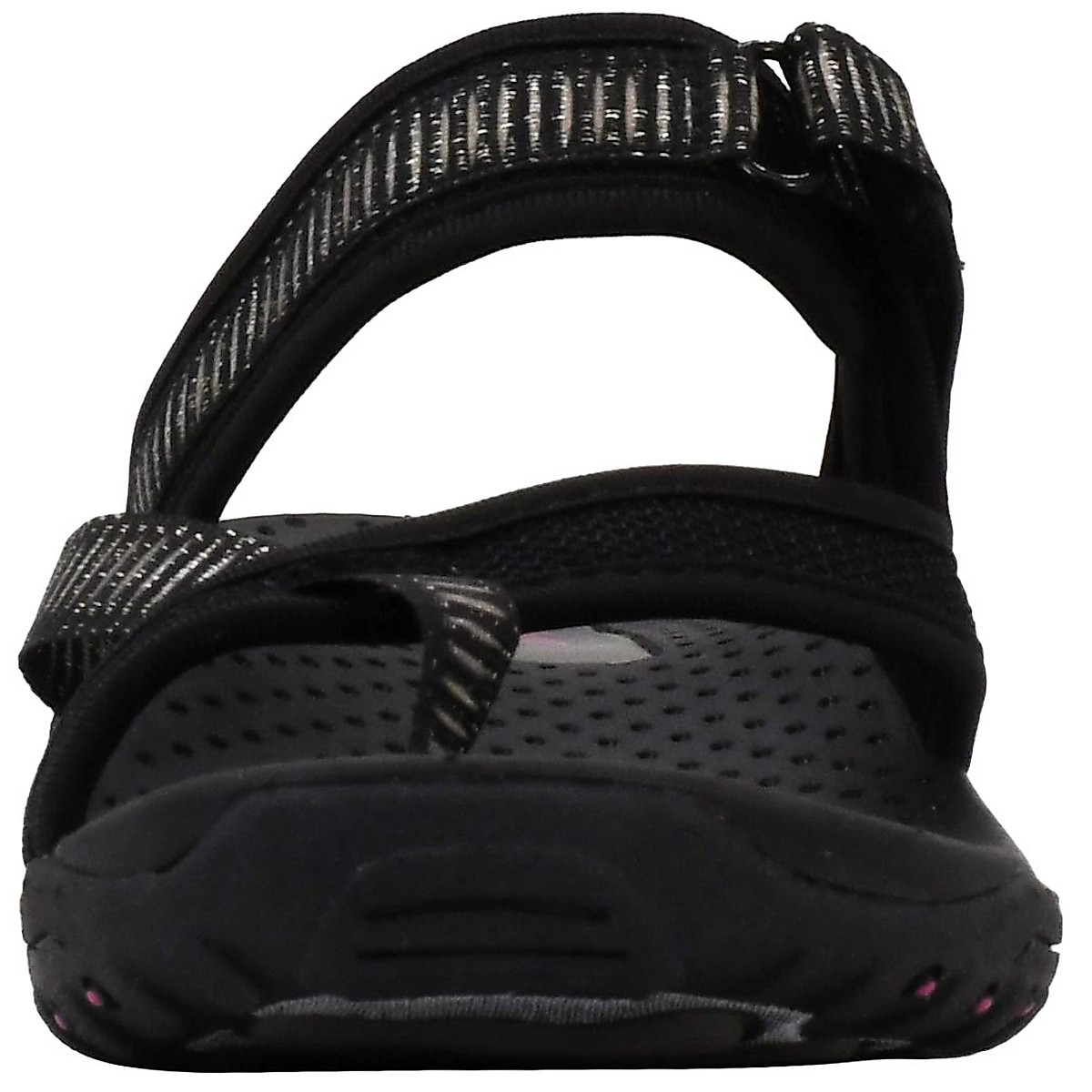 Skechers Women's Reggae-Seize The Day Sport Sandal Black/Fuchsia 6.5