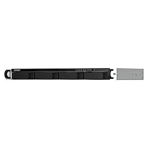 QNAP TS-464eU-8G-US 4 Bay High-Speed 1U Short Depth Rackmount NAS with Dual-2.5GbE, Intel Celeron CPU, 8GB DDR4 Memory and 2.5GbE (2.5G/1G/100M) Network Connectivity (Diskless)