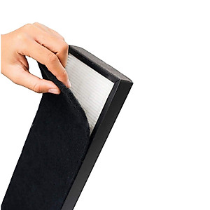 Nispira FLT5000 True HEPA Filter Replacement Compatible with GermGuardian Air Purifier AC5000, AC5000e, AC5250pt, AC5350b, AC5350bca, AC5350w, AC5300b, and Lowe’s Idylis IAP GG 125, 1 Pack