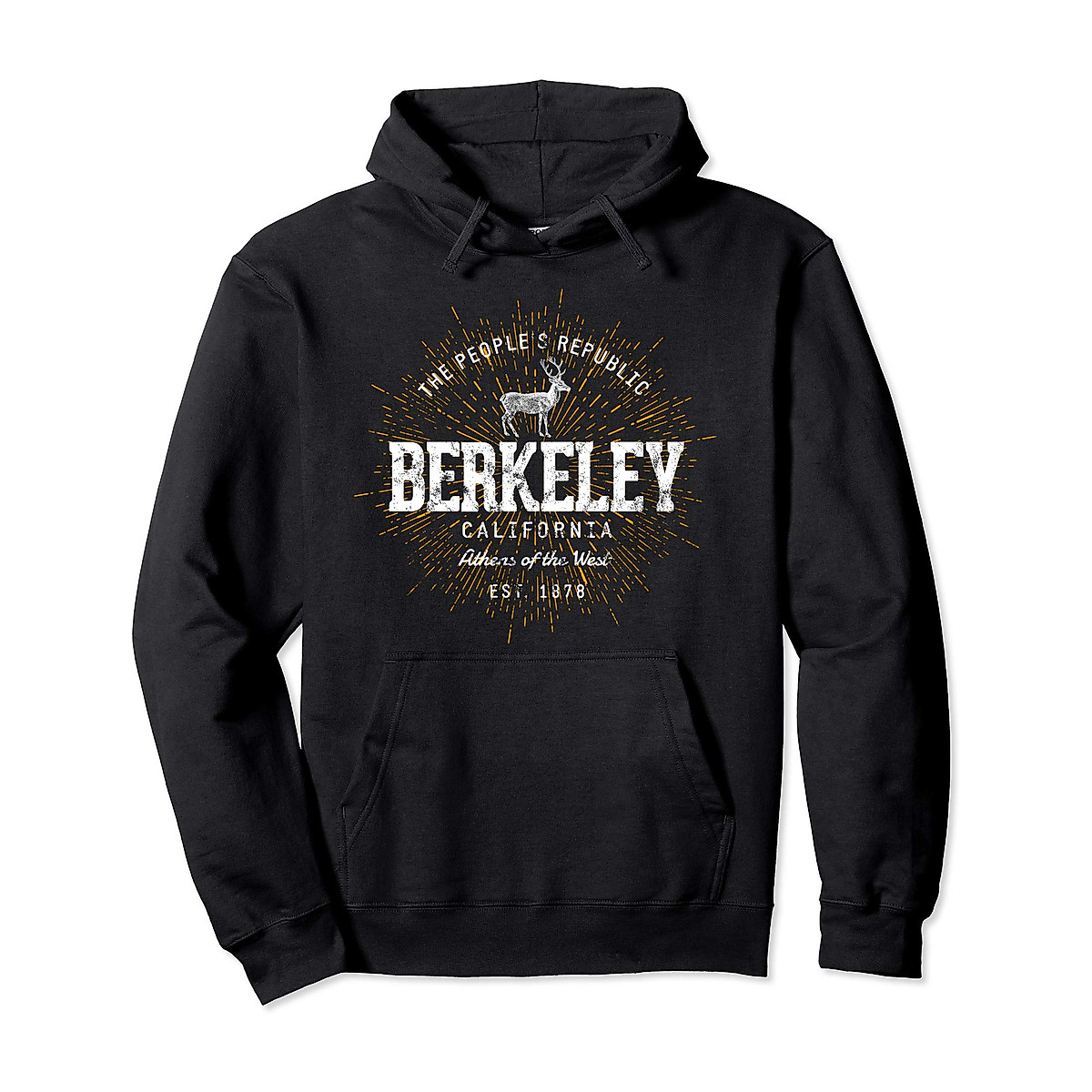 Retro Style Vintage Berkeley Pullover Hoodie