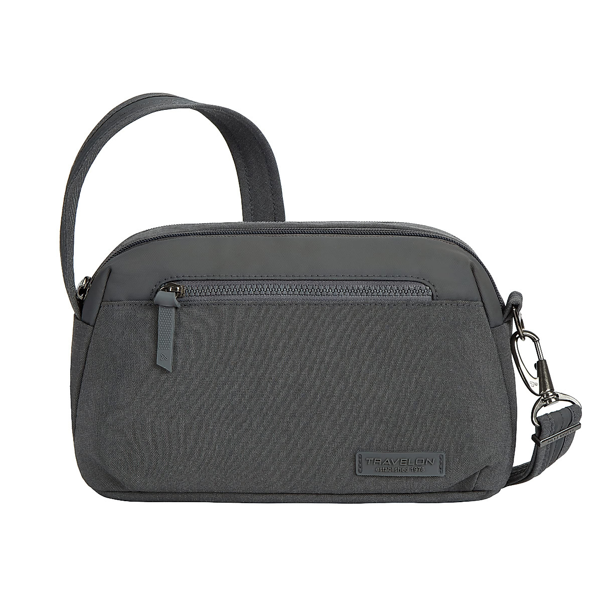Travelon Anti-Theft Metro Dome Crossbody, Gray Heather