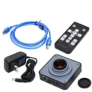 Handheld Digital Microscope Accessories Industrial Digital Electronic Video Microscope Camera C-Mount Digital Camera for Phone Soldering Repair, HD 38MP 1080P USB HDMI Microscope Accessories