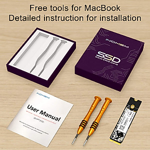 INDMEM SATA SSD 256GB 3D TLC Flash Drive Disk Replacement for MacBook Air Mid 2012 A1465 (EMC 2558), A1466 (EMC 2559)