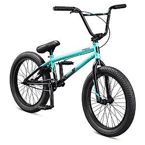 Mongoose Legion L60 Kids Freestyle BMX Bike, Intermediate Rider, Boys and Girls Bikes, 20-Inch Wheels, Hi-Ten Steel Frame, Micro Drive 25x9T BMX Gearing, Teal