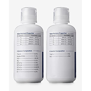 iDOO Plant Food 70 oz (2 Liter), All-Purpose Water Soluble A & B Nutrients, Liquid Concentrated Hydro Garden Fertilizer for Hydroponics System, Indoor Potted House Plants, Flowers, Vegetable