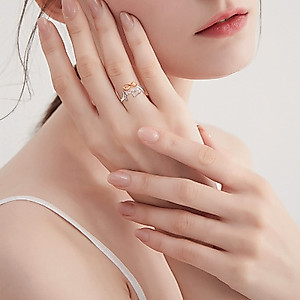 Dreamboat Infinity Heart Rings for Women 925 Sterling Silver Heartbeat Faith Hope Love Open Band Finger Ring Birthday Christian Jewelry Gift