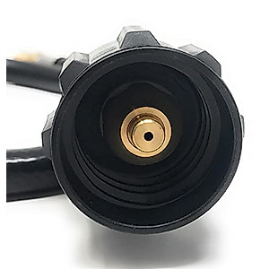 MI MADOL IMPORTS, LLC MADOL Pig Tail Propane Hose QCC1 x 1/4 Male NPT 2 FT 350PSI [948-760] with Flow Control Shut Off at Over 80,000 BTU's