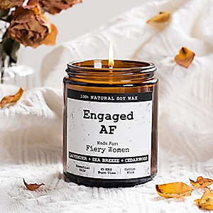 Engagement Gifts for Women - Wedding Candle, Bridal Shower, Bachelorette Party Gift for Bride to Be - Christmas Present for Engaged Couple Fiance, Couples Gift - Hendson Scented Candles