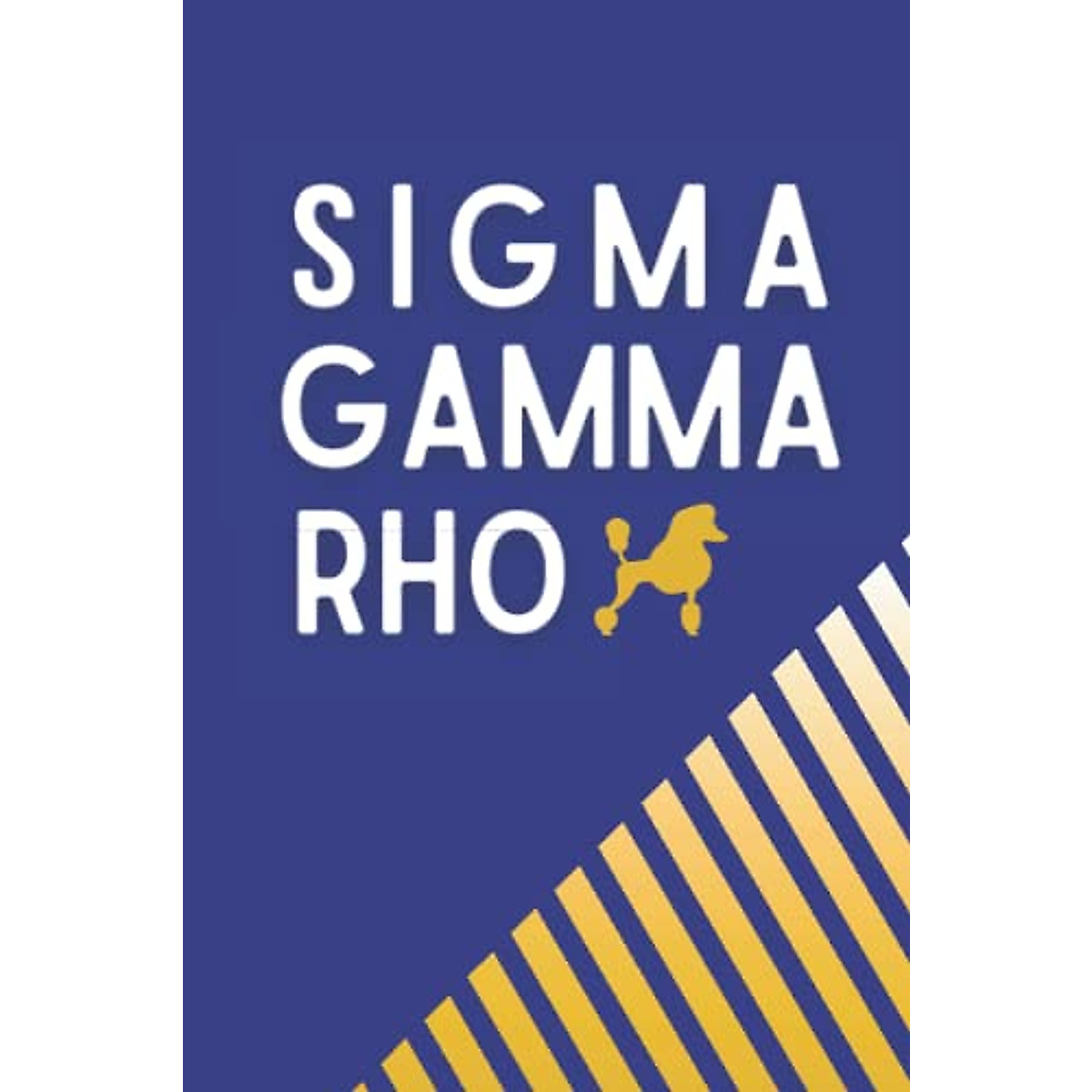 Sigma Gamma Rho Stripped Notebook