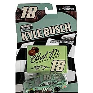 Action Racing 2021 Authentics Wave 12 Kyle Busch Ethel 1:64 Scale Diecast with Card Insert... Car Measures 3'' Long x 1 '' Wide 1'' Tall