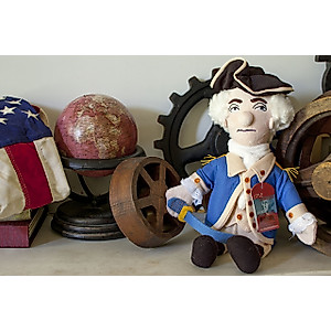 The Unemployed Philosophers Guild George Washington Doll - 11" Soft Stuffed Plush Little Thinker