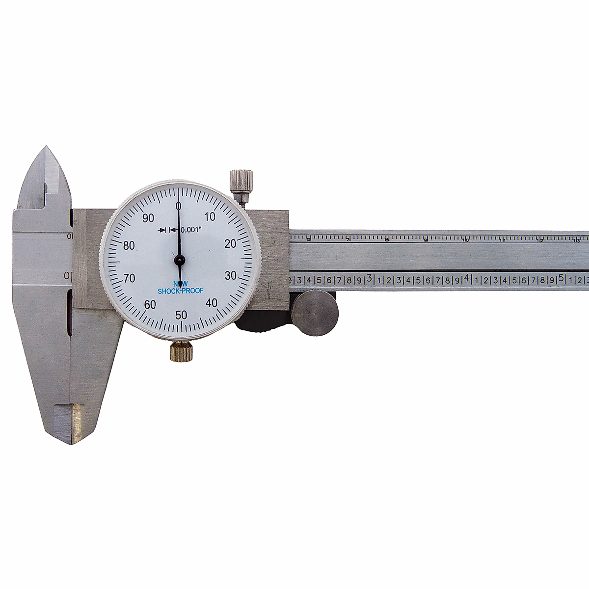 Utility Dial Caliper - 6 Inch with 0.001" Precision, Stainless Steel, Shockproof by Science Purchase
