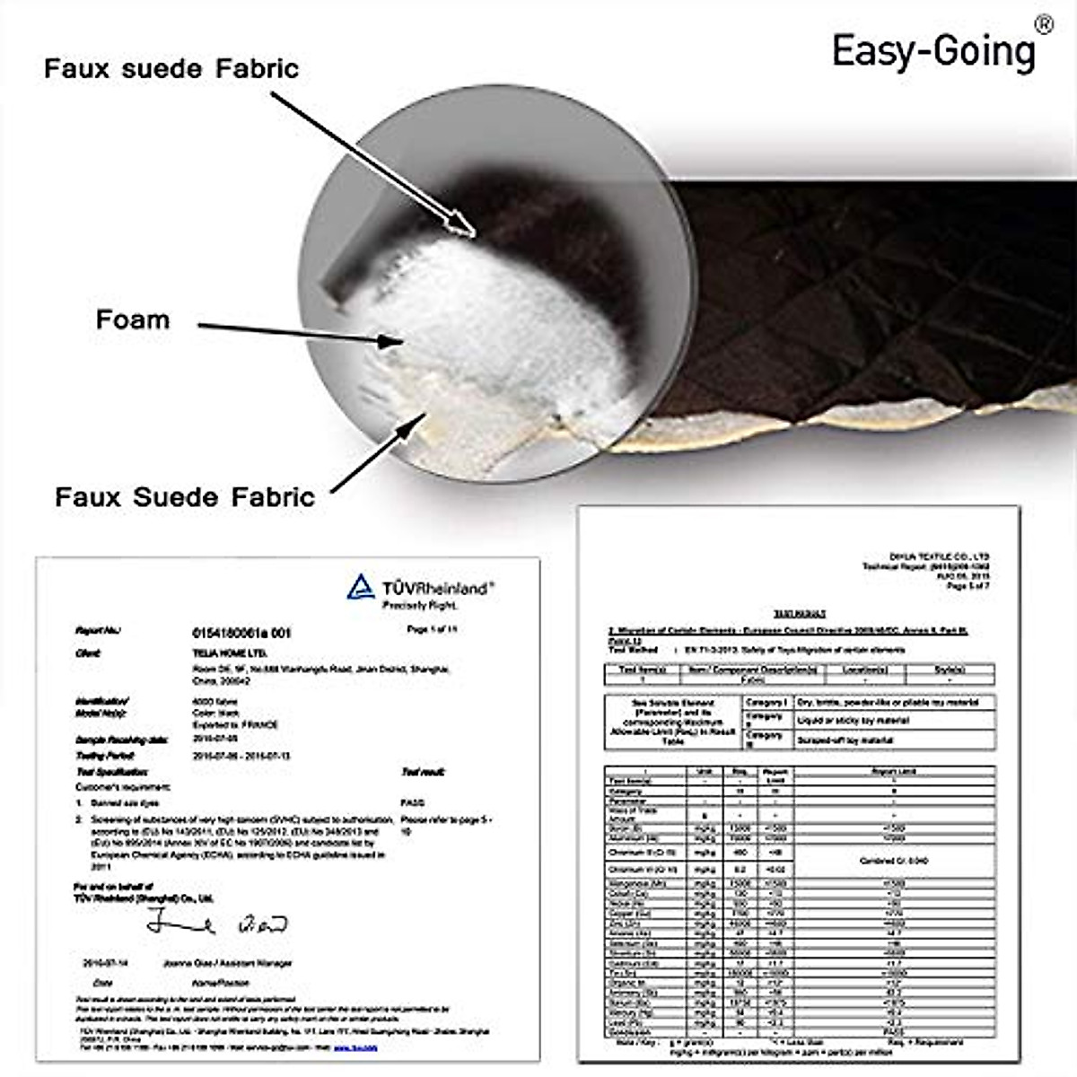 Easy-Going Reversible Oversized Couch Cover for 3 Cushion Couch Sofa Cover for Dogs Water Resistant Furniture Protector Cover with Foam Sticks for Pet (Oversized Sofa, Gray/Light Gray)