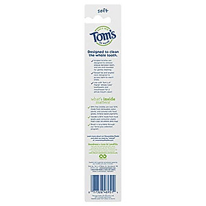 Tom's of Maine Whole Care Toothbrush, Soft, 2 Count(Pack of 1)