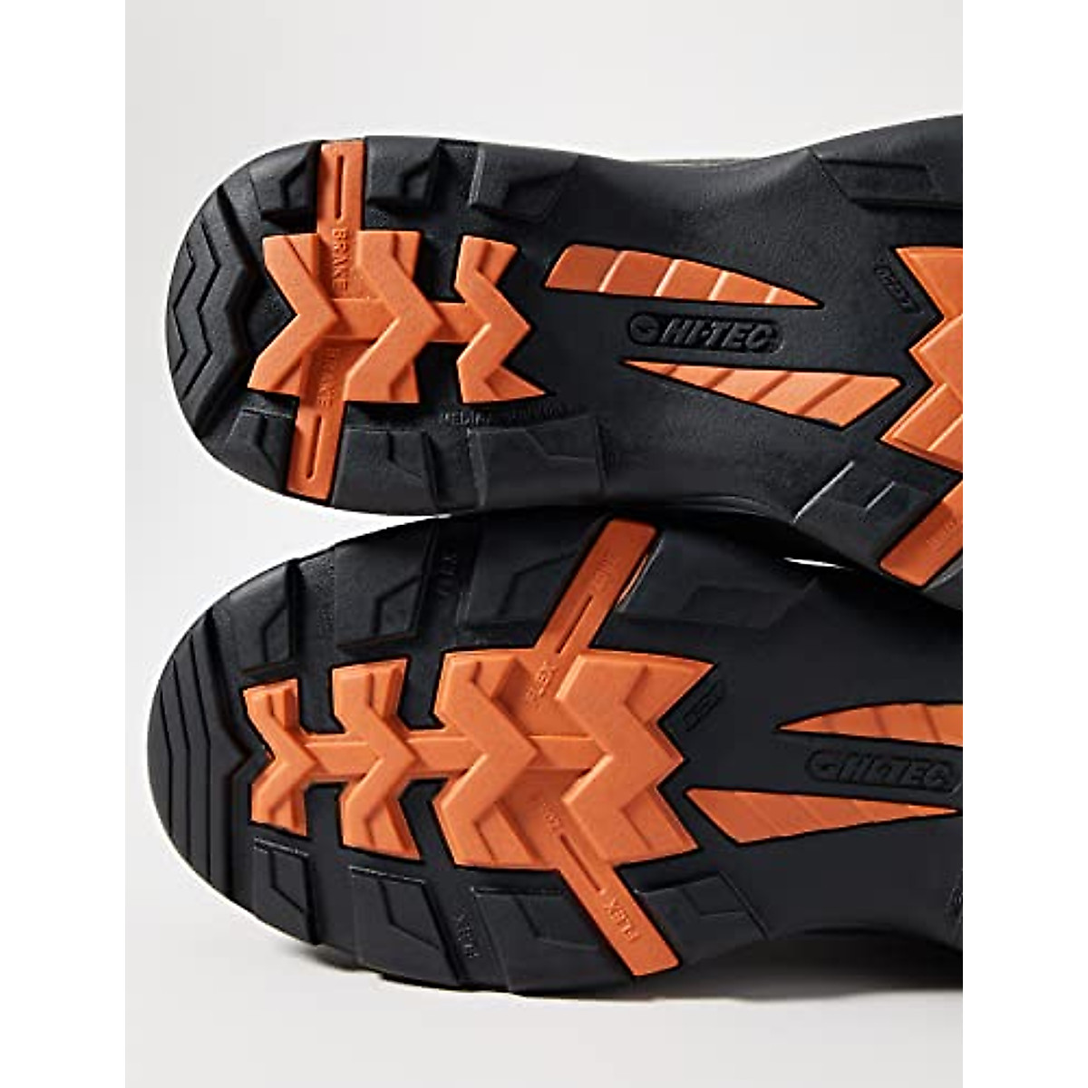 HI-TEC Men's Wide Fit Bandera II Water Proof Mens Boots in Charcoal/Graphite/Burnt Orange in Size UK 8 (EU 42/US 9)