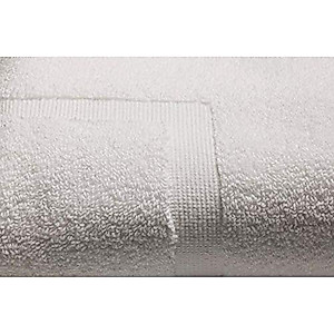 24pc Lot of New White Cotton Hotel Bath Mats 7#dz 20x30 Hotel Supplies Wholesale By OMNI LINENS