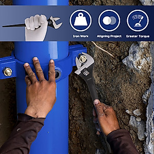 Lichamp 10-Inch Adjustable Construction Spud Wrench