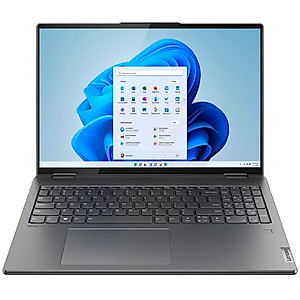 Lenovo Yoga 7i 16 2-in-1 Laptop 16" 2.5K Touchscreen (400 nits 100% sRGB TÜV Low Blue Light) 12th Gen Intel 12-Core i5-1240P 8GB RAM 256GB SSD Backlit Fingerprint Thunderbolt Win11 Grey + HDMI Cable