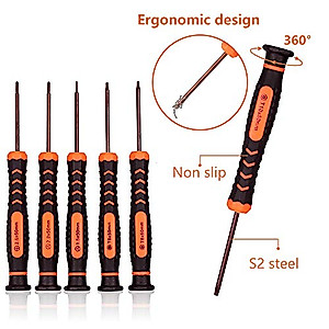 Vastar 17Pcs Triwing Screwdriver Set for Nintendo - Full Professional Screwdriver Bit Repair Tool Kit with S2 Steel for Nintendo New 3DS/2DS XL/NES/SNES Classic (2017)/Nintendo NDS/NDS