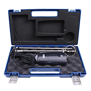 HOJILA Digital Water Flowmeter Water Flow Rate Meter FM-100V5 for Open Channels Flow Velocities Measurement, Range 0.01-5.00 m/s…