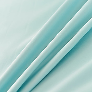 Colourful Snail Duvet Cover 2 Piece Set, Ultra Soft Double Brushed Microfiber Comforter Cover with Zipper Closure and Corner Ties, Twin, Light Blue (Comforter Not Included)