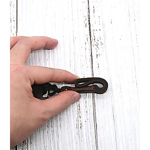 LAGIPA Leather Car Key Fob Keychain, Non-metallic Car Key Rope Lanyard Holder, No Metal Scratch