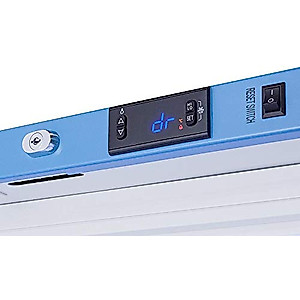 Accucold 1 cu ft Countertop Pharma-Vac Medical Refrigerator w/Solid Door - Temperature Alarm, 115v