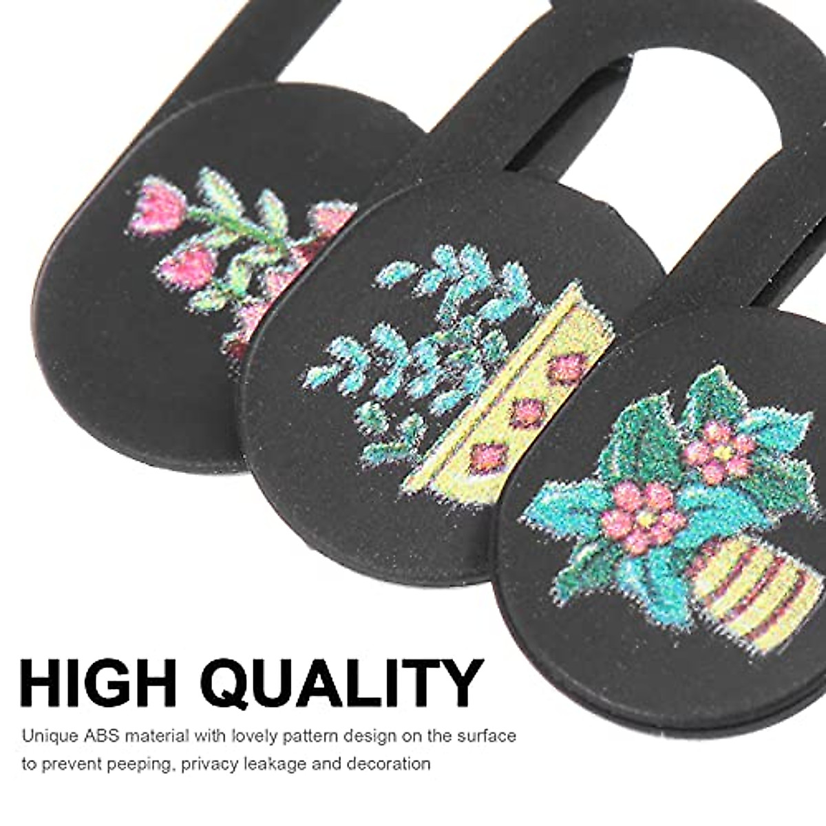 ifundom 3Pcs Camera Cover Smartphone Anti Covers Laptop Slide Blocker Tablet Webcam Lids Laptop Sticker Camera Stickers Smartphone Phones Slim Laptop Webcam Covers abs Plastic Privacy Flat