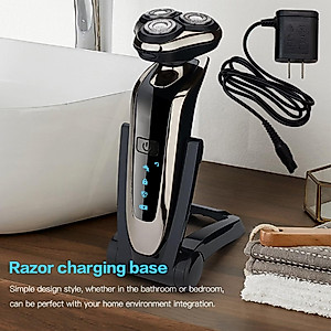 USonline911 Charging Charger Stand+HQ8500 Power Cord for Philips Norelco SH50, SH70, S5000, S7000 Series Shavers