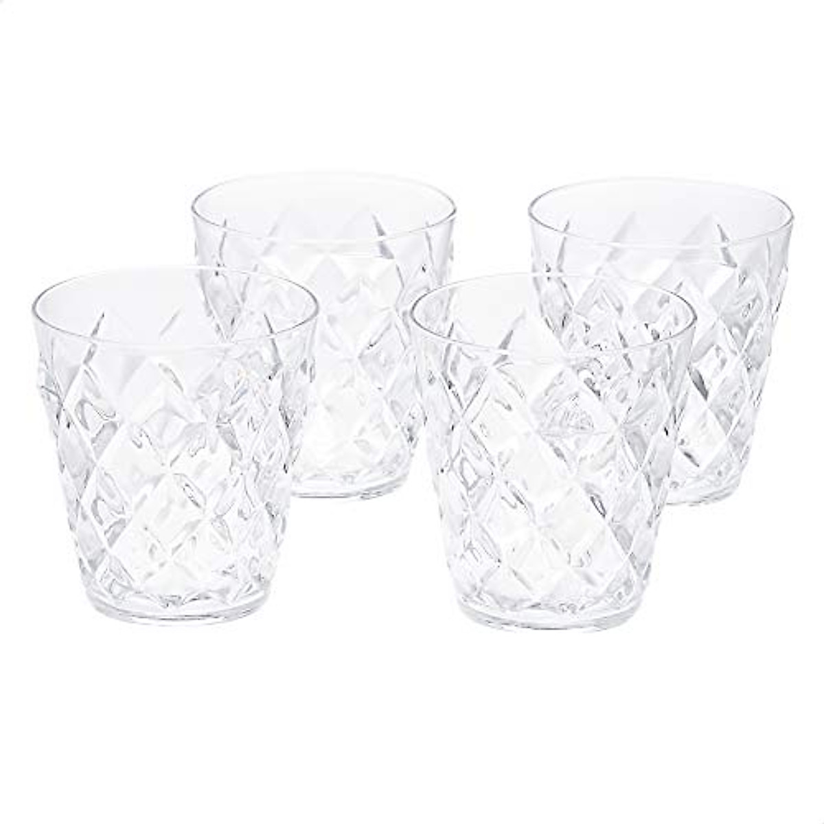 AmazonCommercial 8.45 fl. Oz Plastic Tumbler - Set of 4