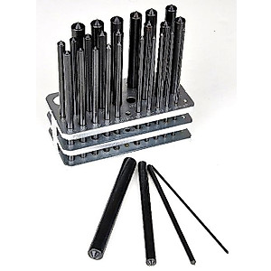 HHIP 8600-0041 28 Piece Transfer Punch Set, 3/32" - 1/2"