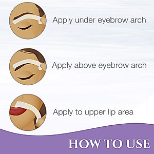 Satin Smooth EZ Grip Non-Woven Contour Facial Waxing Strips | Ideal Face Hair Removal Strips for Eyebrows, Hairline & Upper lip |100 ct x 2 packs