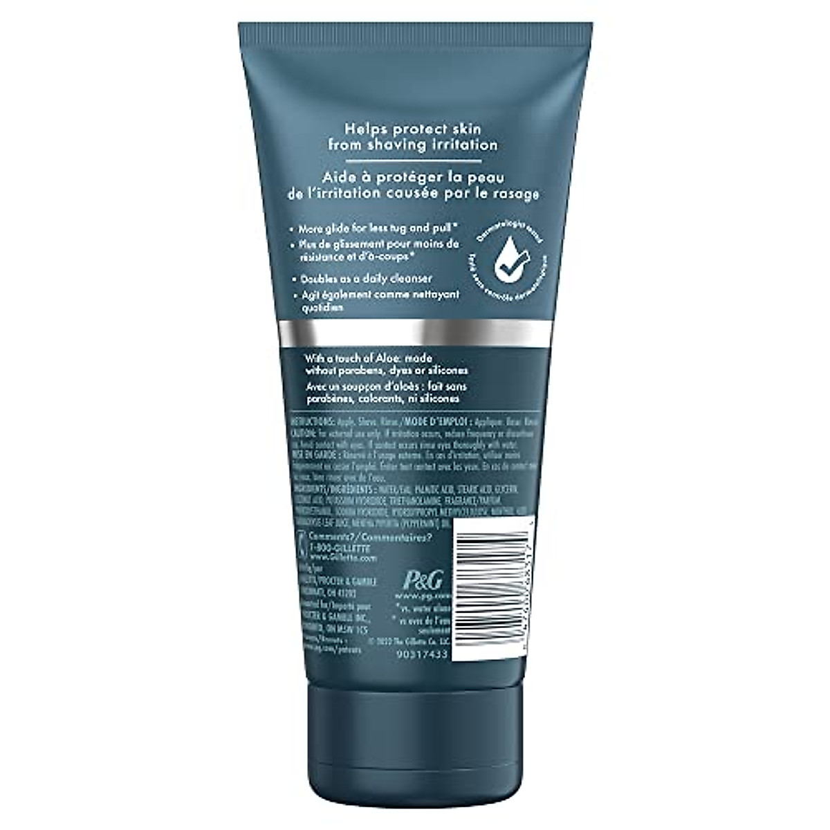 Gillette Intimate 2-in-1 Pubic Shave Cream and Cleanser, 6 oz