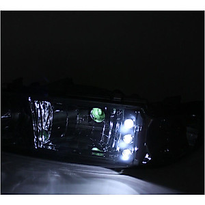 HH Building 1pc Headlight Front Left Right Driver Passenger Side Smoked Lens Chrome Housing Smoke Headlights/Corner Lamps 5976555 5976556 5_HD-ON-CCP91-1PC-LED-SM