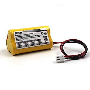 (2-Pack) 3.6V 900mAh Ni-Cd Exit Sign Emergency Light Battery, Replacement Battery for Exitronix 10010037, Max Power B2-0031 MH468886, Unitech LEDR-1 6200RP, Dantona CUSTOM-318 OSA230, Lowes 253799
