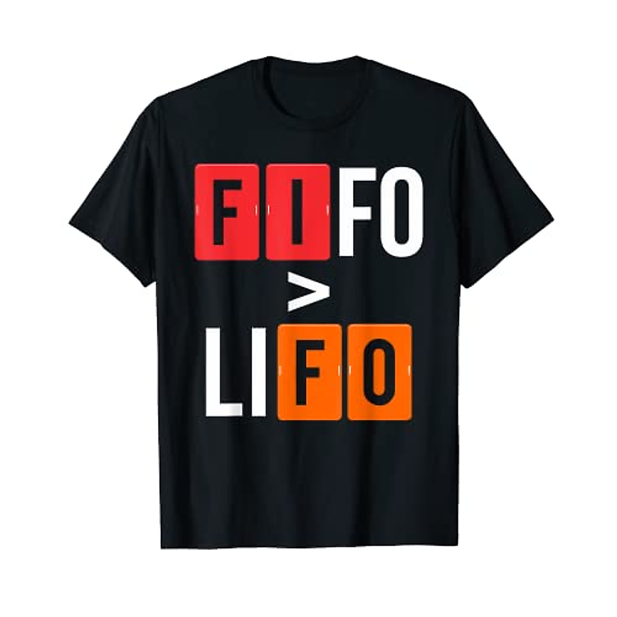 FIFO LIFO Math Accountant Finance CPA Bookkeeper Funny Cute T-Shirt