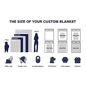 Yoke Style Custom Photo Blankets for Mom, Mothers Day Customized Throw Blankets with Pictures, Personalized Christmas Birthday Gifts for Mother in Law, Kids, Grandma - 9 Photos Collage