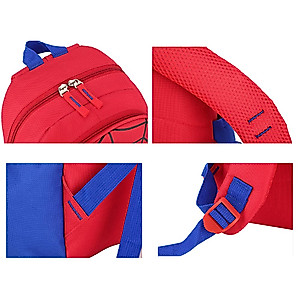 Red Spider Web Backpack Case with Large Capacity and Multiple Compartments - Perfect for Organizing School and Office Supplies for Boys, Girls