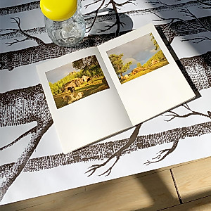 Yifely Black Tree Furniture Paper Peel & Stick PVC Shelf Drawer Liner Covering Old Dining Table Jewerly Boxes Xmas Gift 17.7 Inch by 9.8 Feet