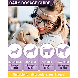 Probiotics for Dog | 60ML Liquid Probiotics for Dogs Support Gut Flora, Digestive Health & Diarrhea| Dog Digestive Enzymes & Prebiotics | Dogs Probiotics Allergies & Itchy Skin Relief | Roast Chicken