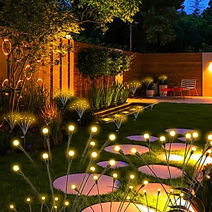 Solar Garden Lights : Solar Lights for Outside Illuminate Outside Spaces with Bright, Beautiful Light, Ideal for homeowners, Gardening Enthusiasts and Parents!(2pack 20LED)