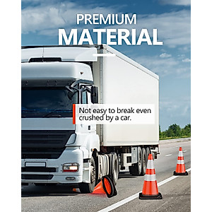 (8 Pack) BATTIFE Traffic Cones 28 Inch with Black Weighted Base,Durable PVC Orange Cone for Traffic Control,Construction Events, Driveway Road Parking Lot