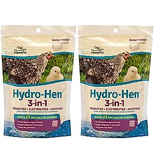 Manna Pro 2 Pack of Hydro-Hen 3-in-1 Water Supplement with Probiotics, Electrolytes, and Acidifiers for Chickens2