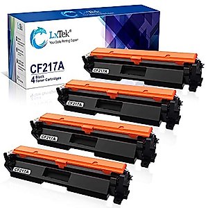 LxTek Compatible Toner Cartridge Replacement for HP 17A CF217A to Compatible with Laserjet Pro M102w M130fw, Laserjet Pro MFP M130fw M130nw M130fn M130a Printer,(4 Black), High Yield(with Chip)