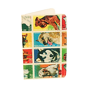 0.465972222 Dog Stamps Business, Credit & ID Card Holder Wallet