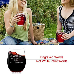 30th Birthday Gifts for Her Stemless Wine Glass 30th Birthday Decorations for Him 30th Birthday Gifts for Women 1993 30th Birthday Card 30th Birthday Sash