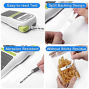 MarkDomain Replacement for Brother TZe-231 TZ-231 P Touch TZe TZ Tape 12mm 0.47 inch Laminated Black on White Label Tape, Compatible with Brother PT-D210 PT-D220 PT-H110 PT-D600 Label Makers, 3-Pack